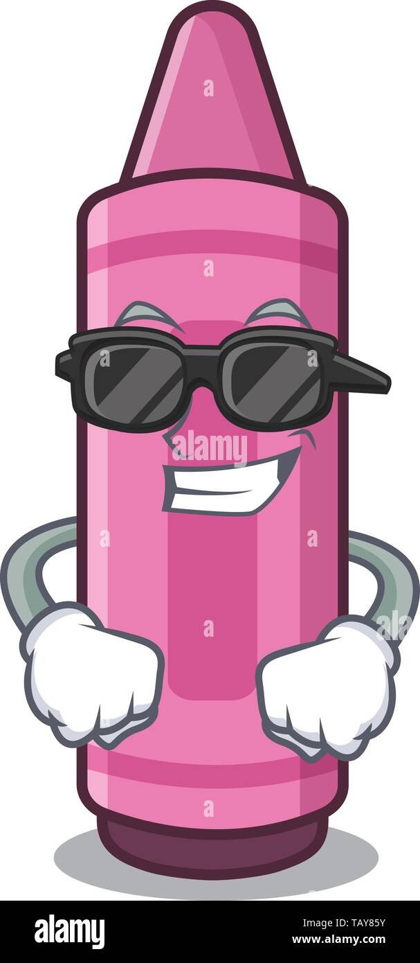 Super cool pink crayons in cartoon school bag Stock Vector Image & Art ...