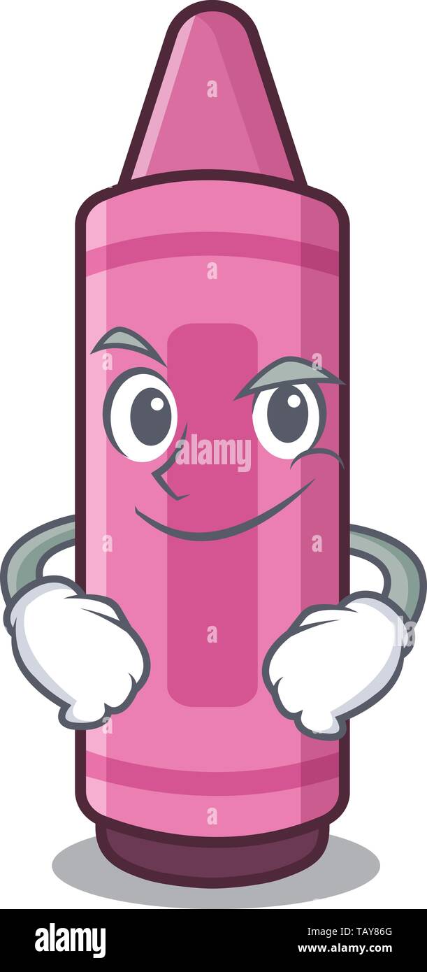 Smirking pink crayons in cartoon school bag Stock Vector Image & Art ...