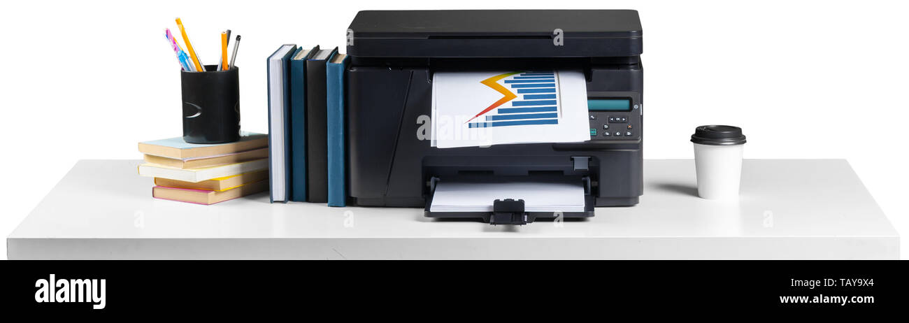 office desktop printer Stock Photo - Alamy