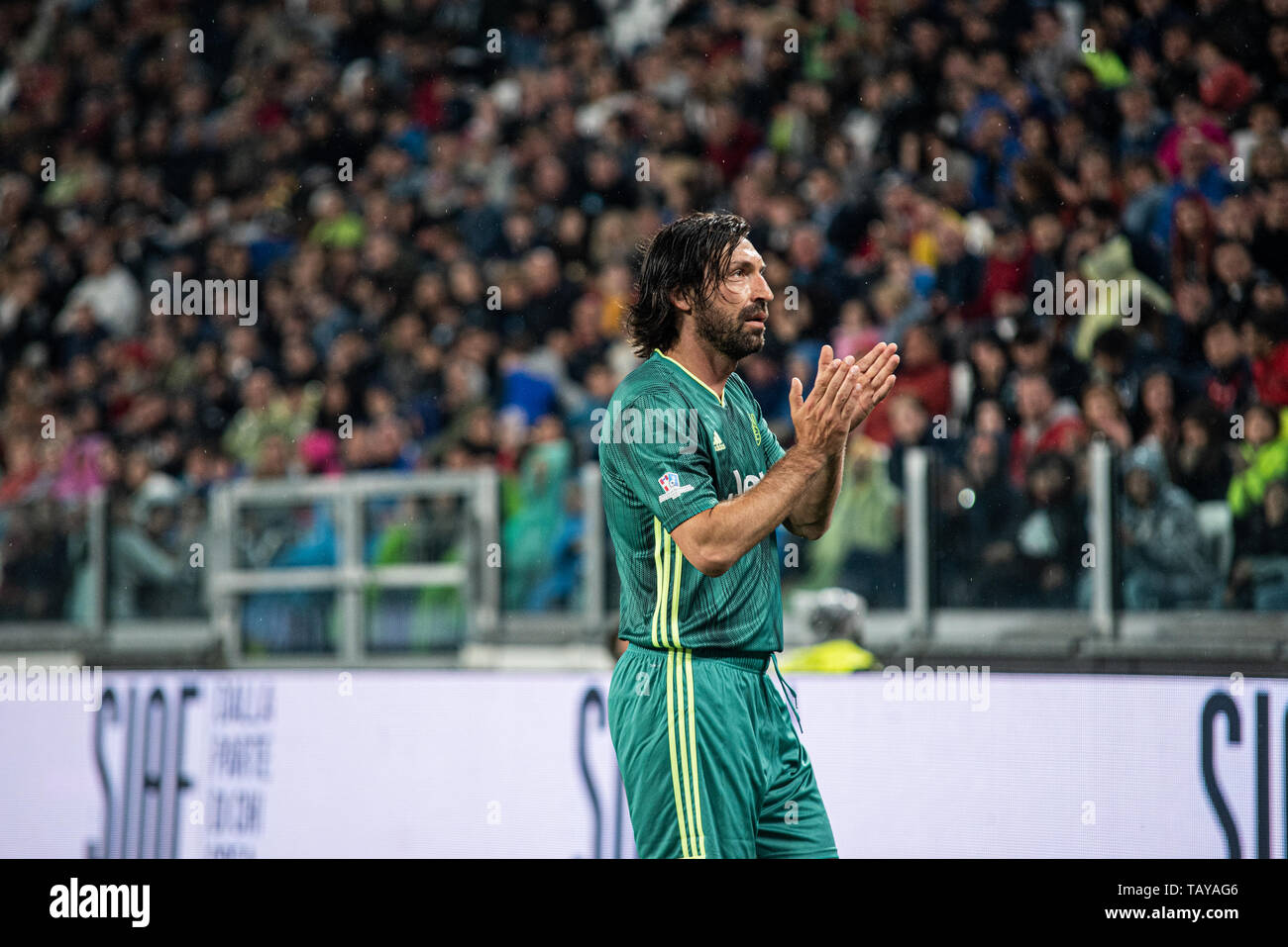 Andrea Pirlo during the La Partita del cuore: Campioni della ricerca vs ...