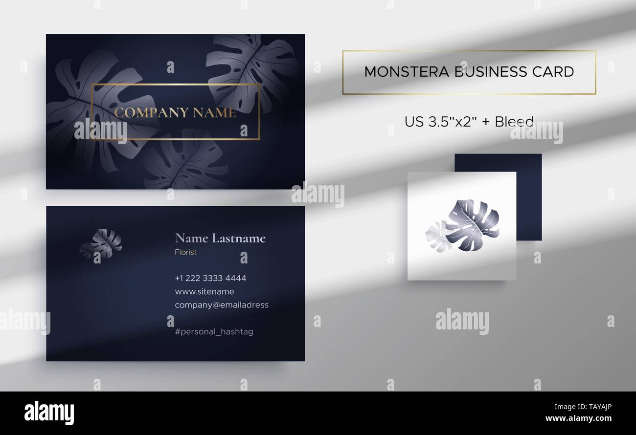 Business card mockup woman Stock Vector Images - Alamy