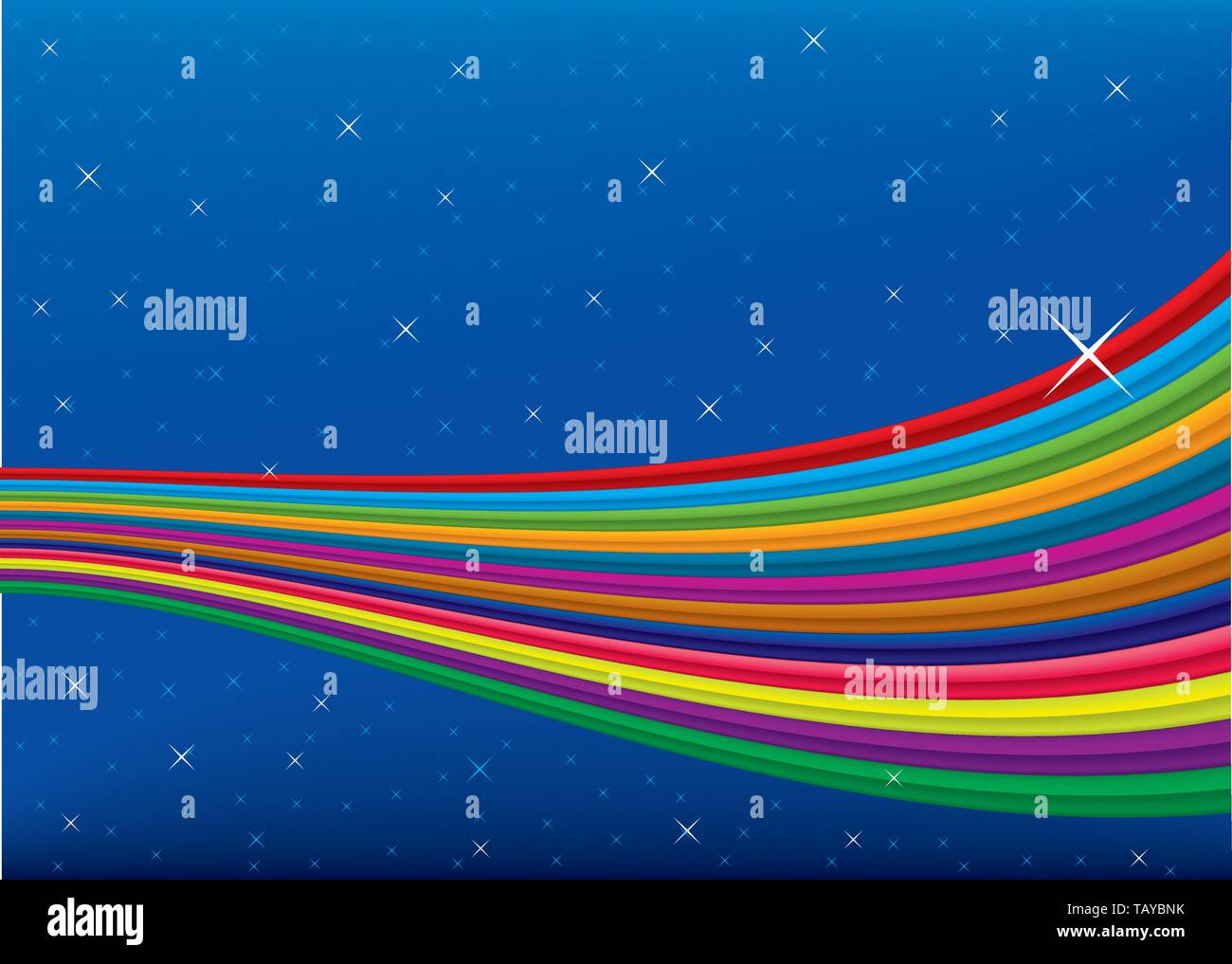 Vector illustration. Background with metallic color bands in rainbow ...