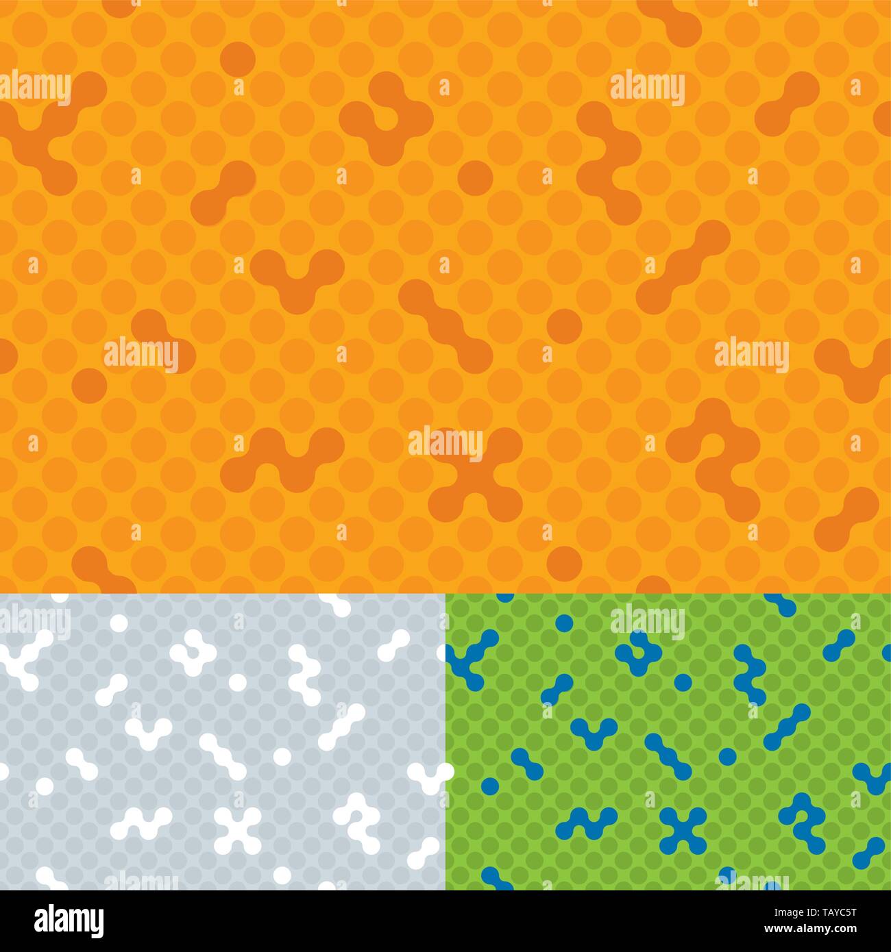 Vector illustration. Seamless spot background in three colors Stock ...