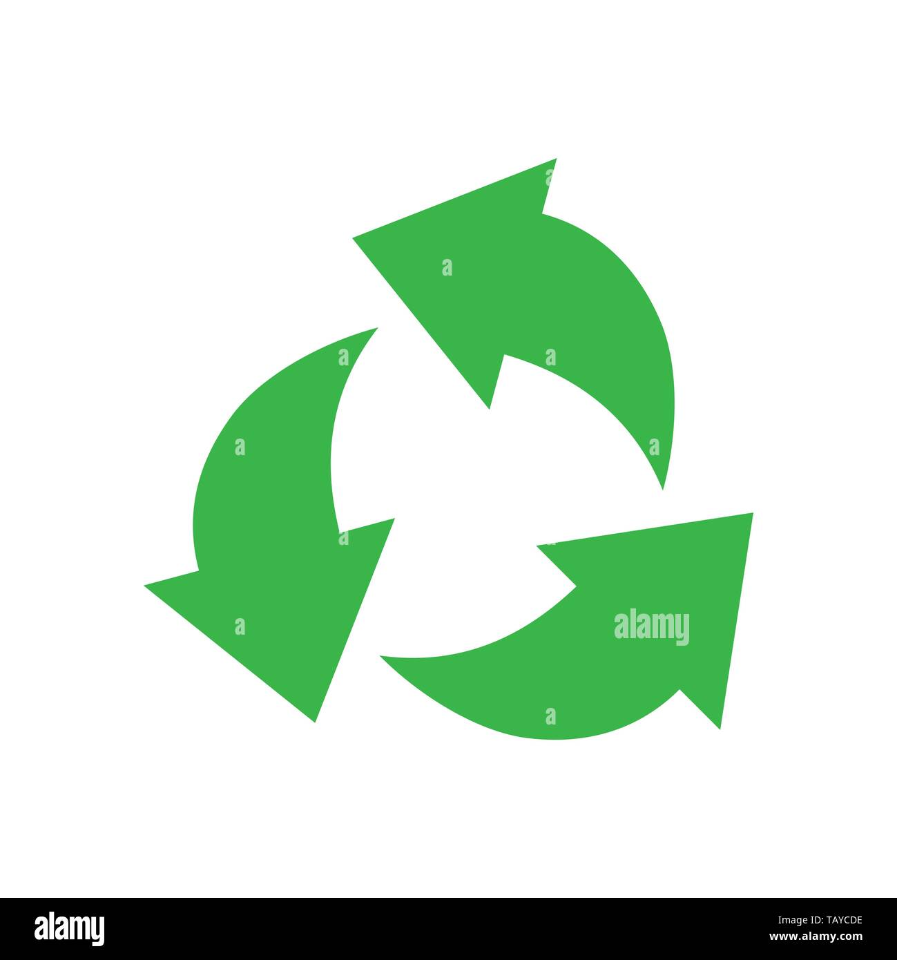 Recycling icon on background for graphic and web design. Simple vector ...