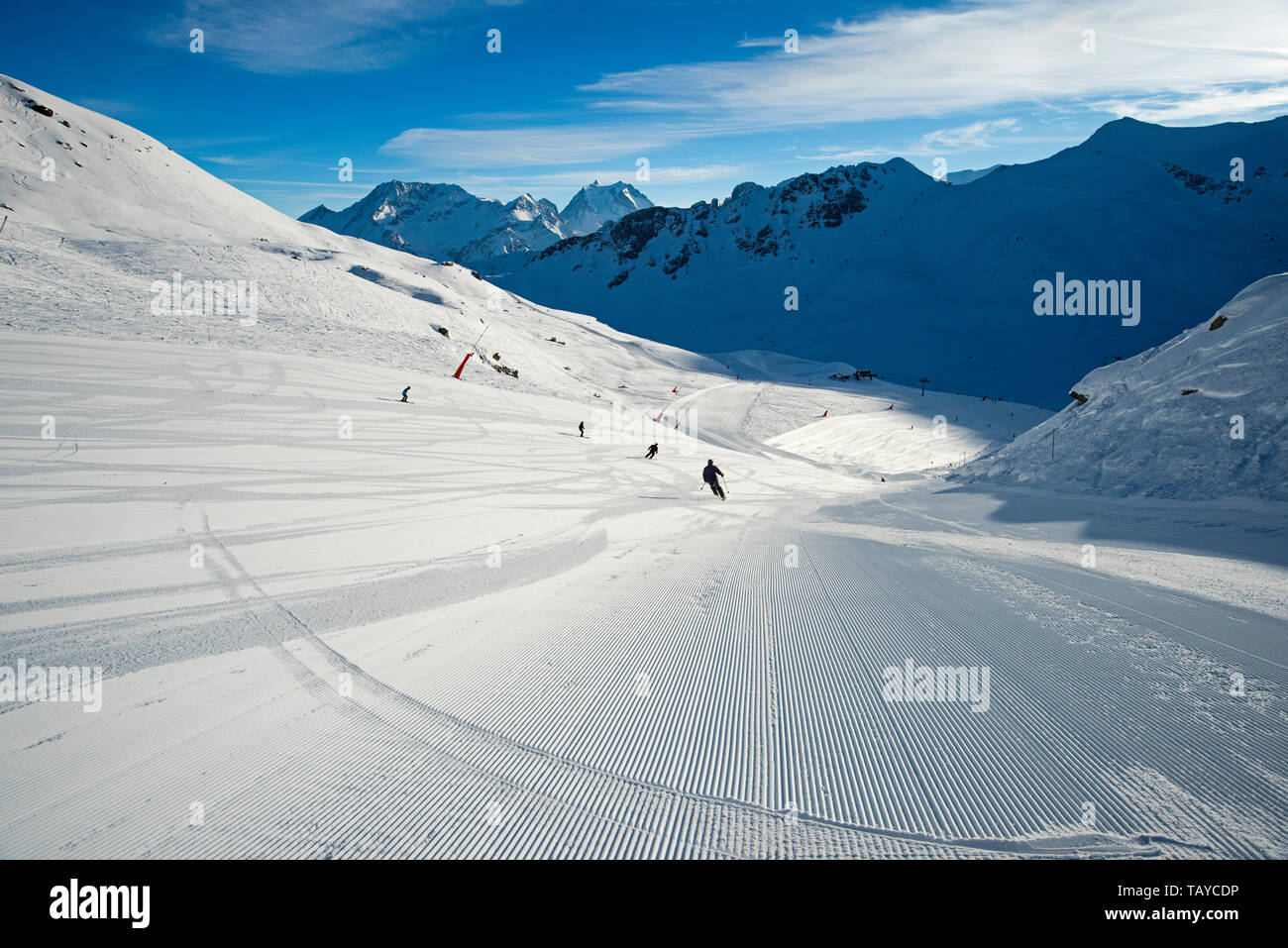 Courchevel ski resort hi-res stock photography and images - Alamy