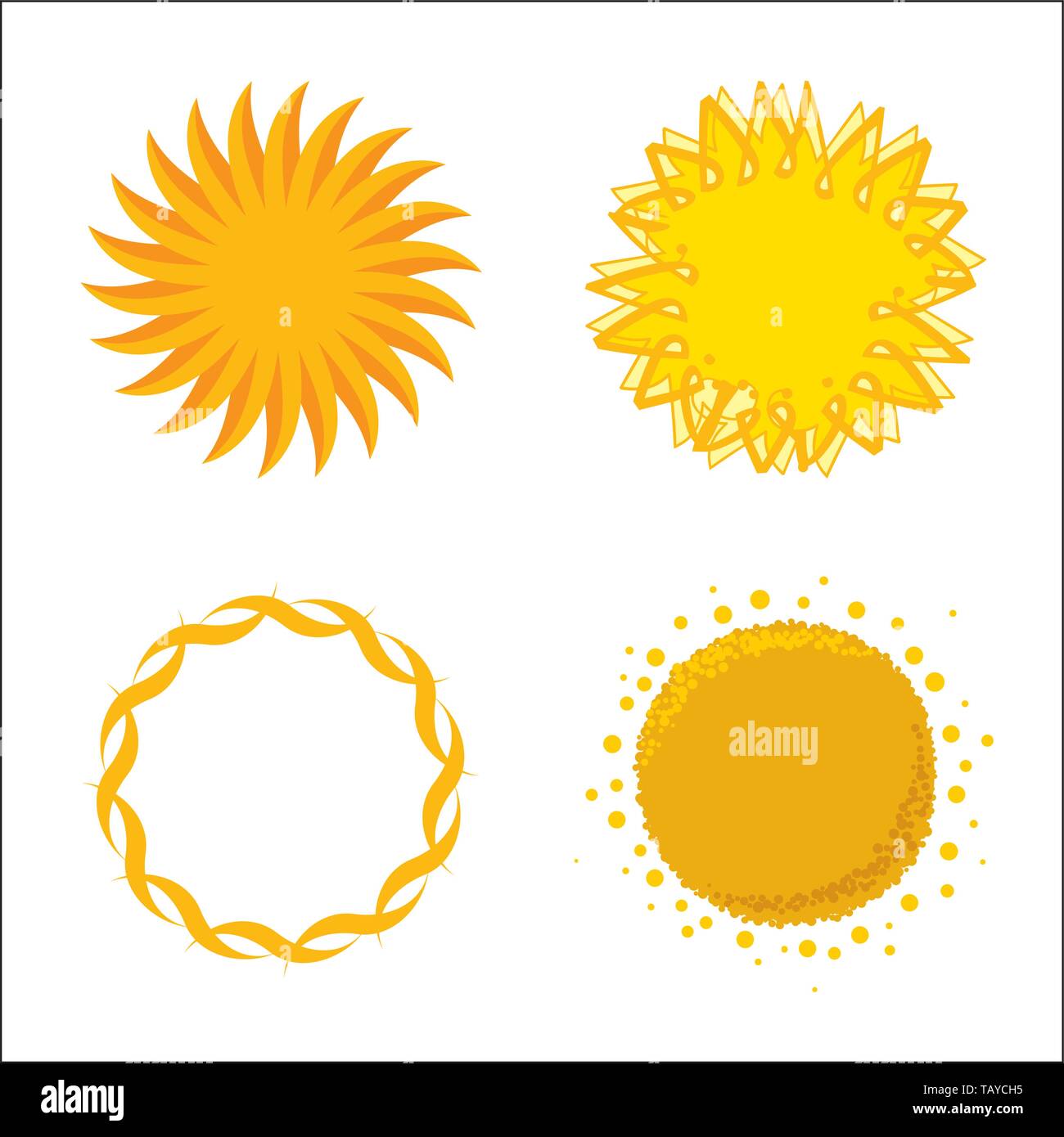 Four Sun Icons