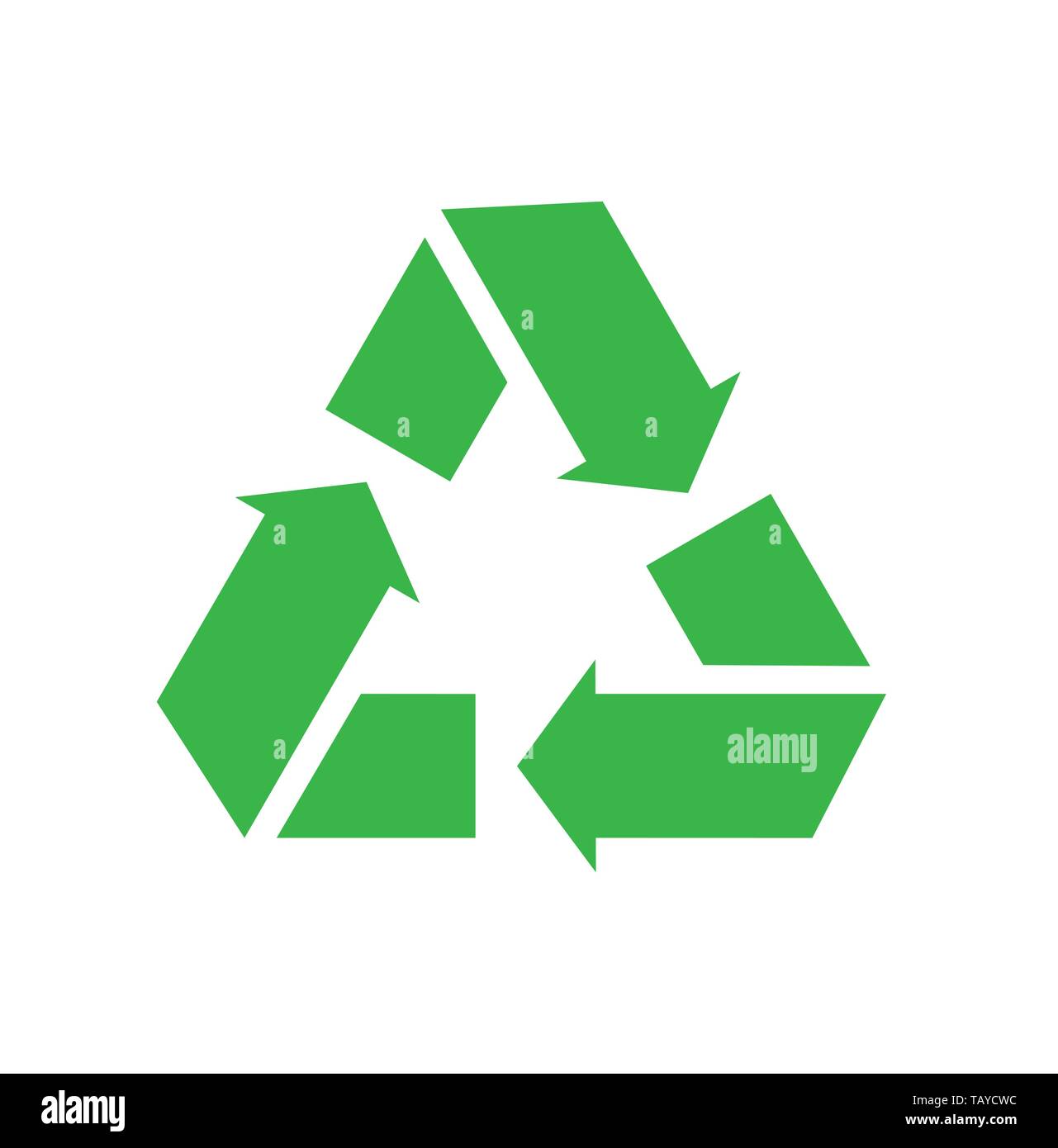 Recycling icon on background for graphic and web design. Simple vector ...