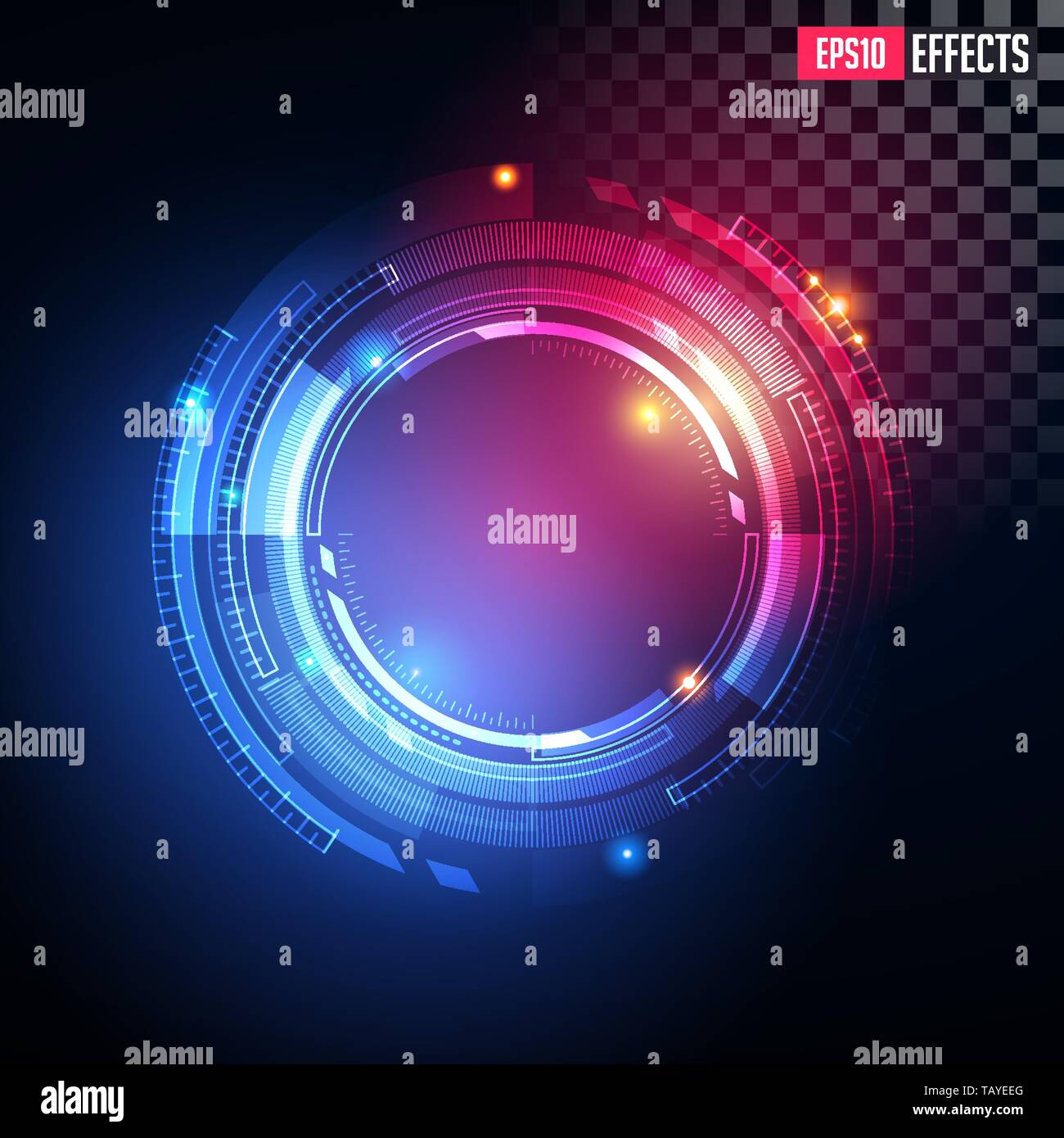 Creative Vector Illustration of Futuristic Light Effect Stock Vector ...