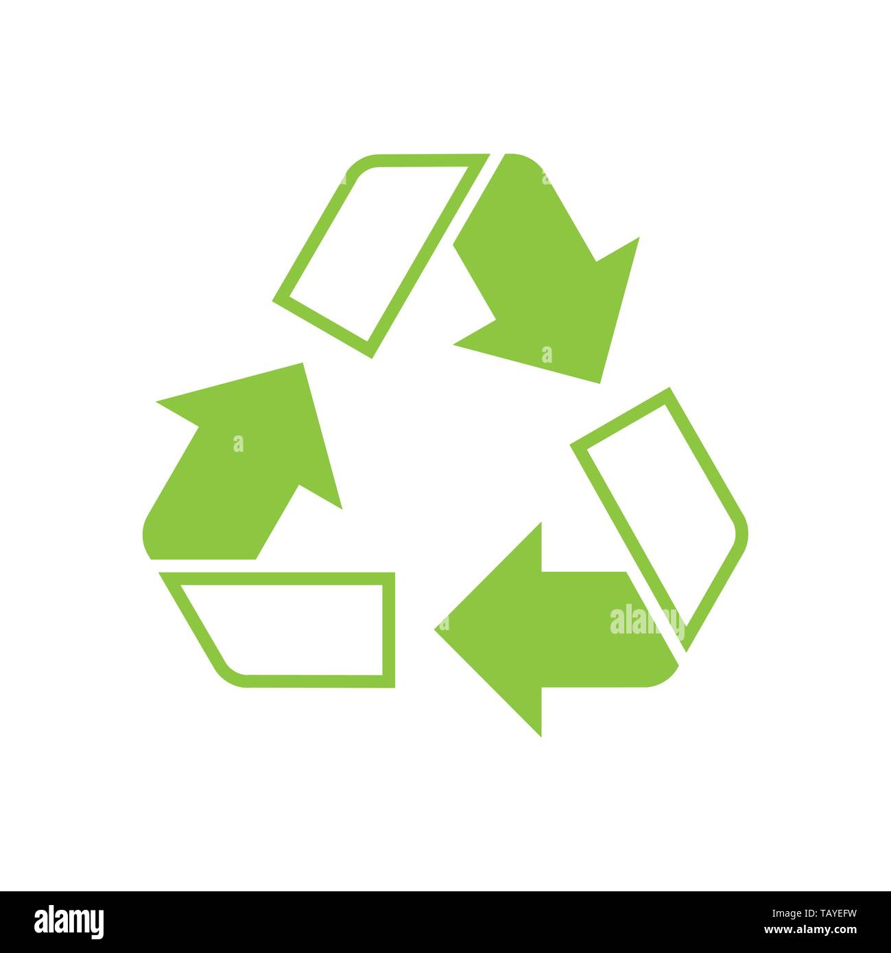 Recycling icon on background for graphic and web design. Simple vector ...