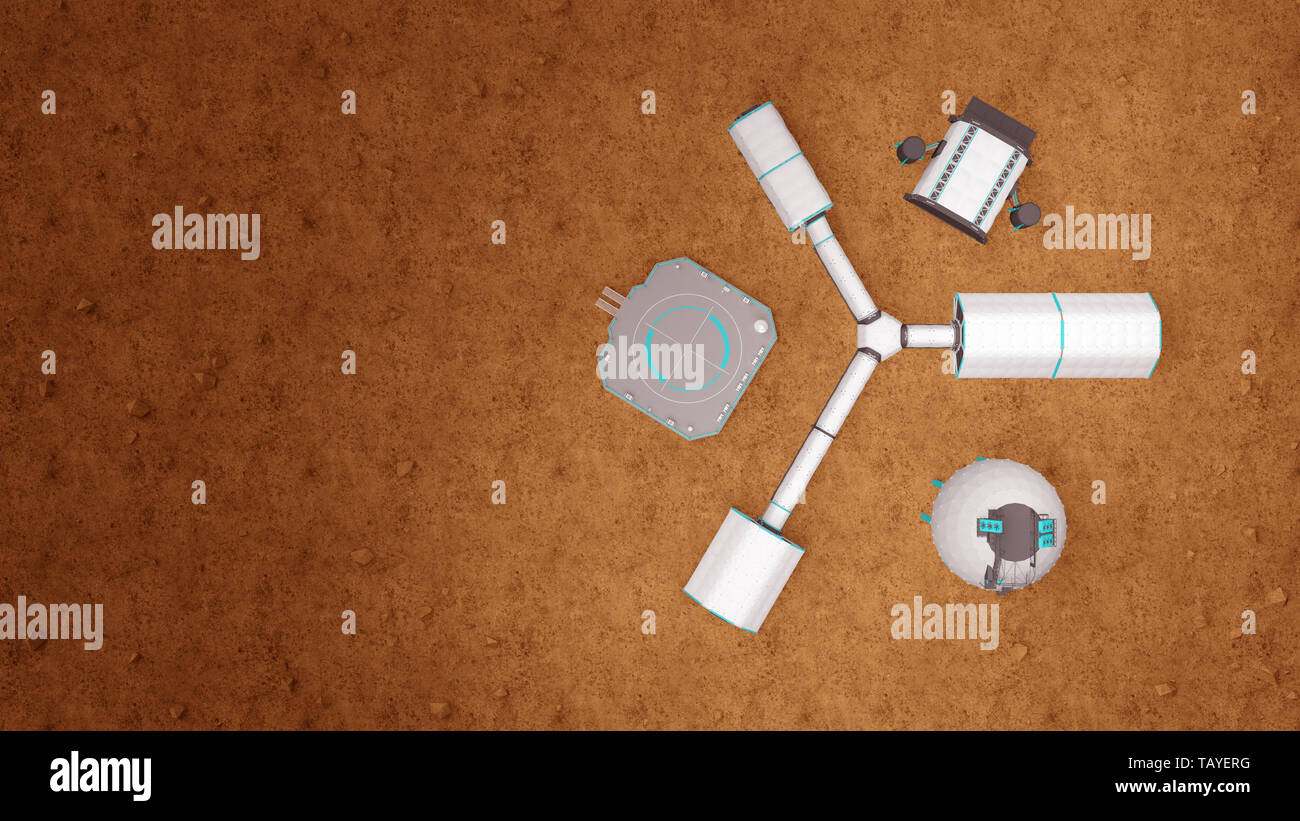 Base on mars 3d hi-res stock photography and images - Alamy