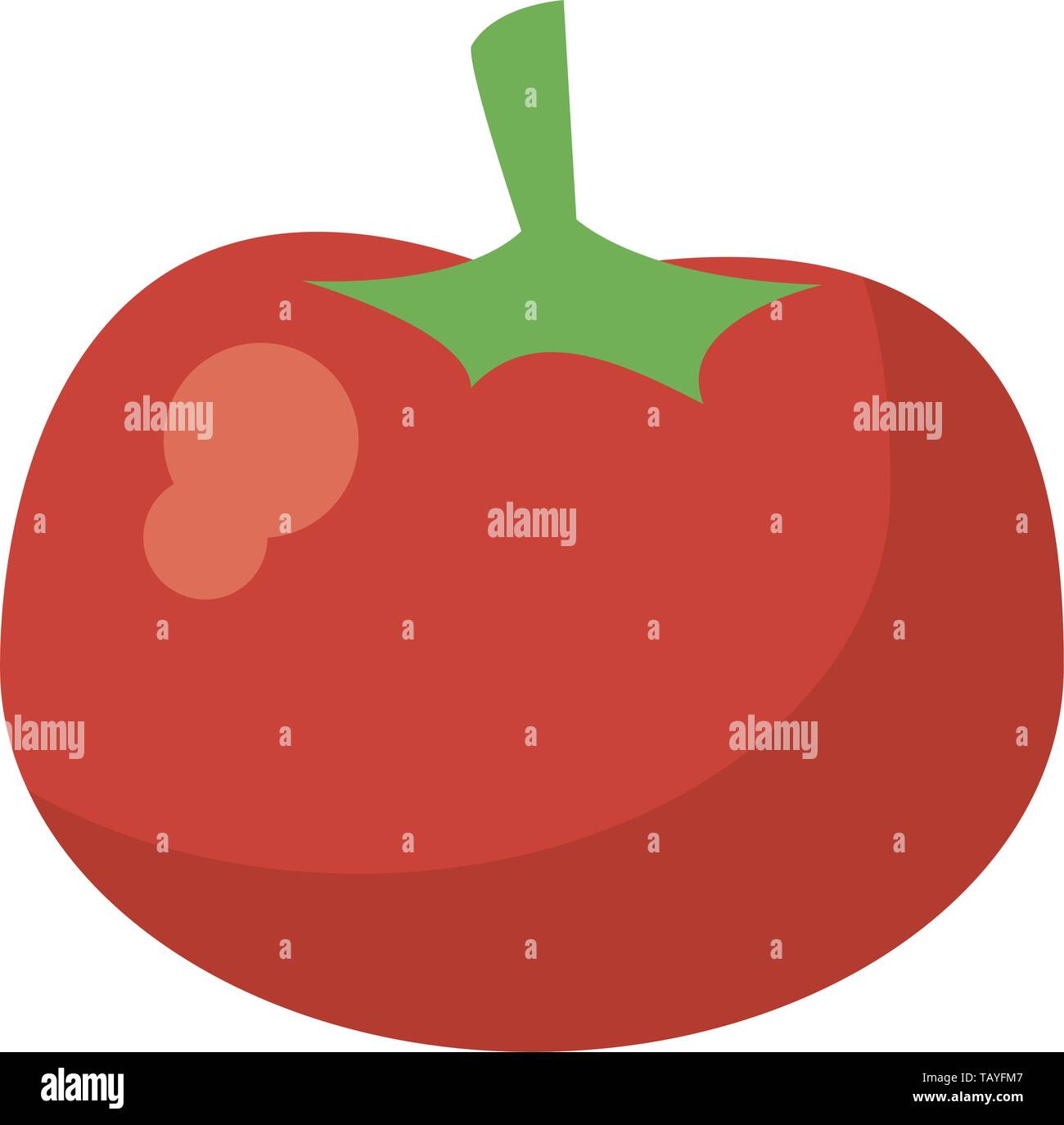 Tomato fresh vegetable cartoon isolated Stock Vector Image & Art - Alamy