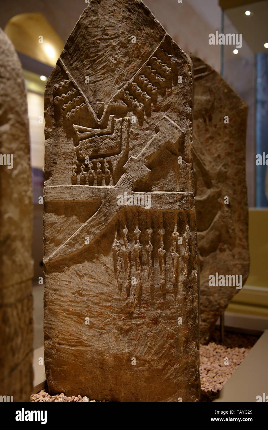 Mardin Museum, Turkey. 1200-1300 BC - Nomadic tombstones. It is ...