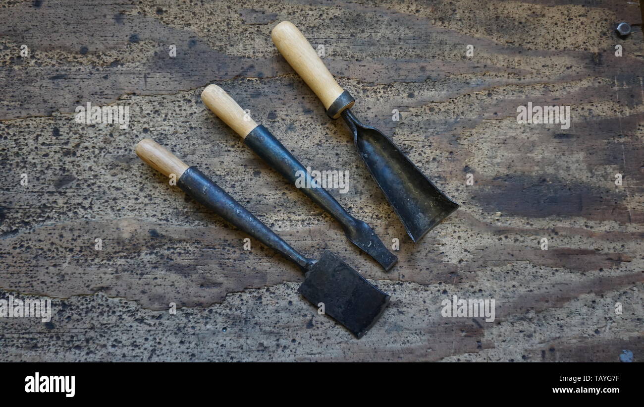 Medieval carpentry tools hi-res stock photography and images - Alamy