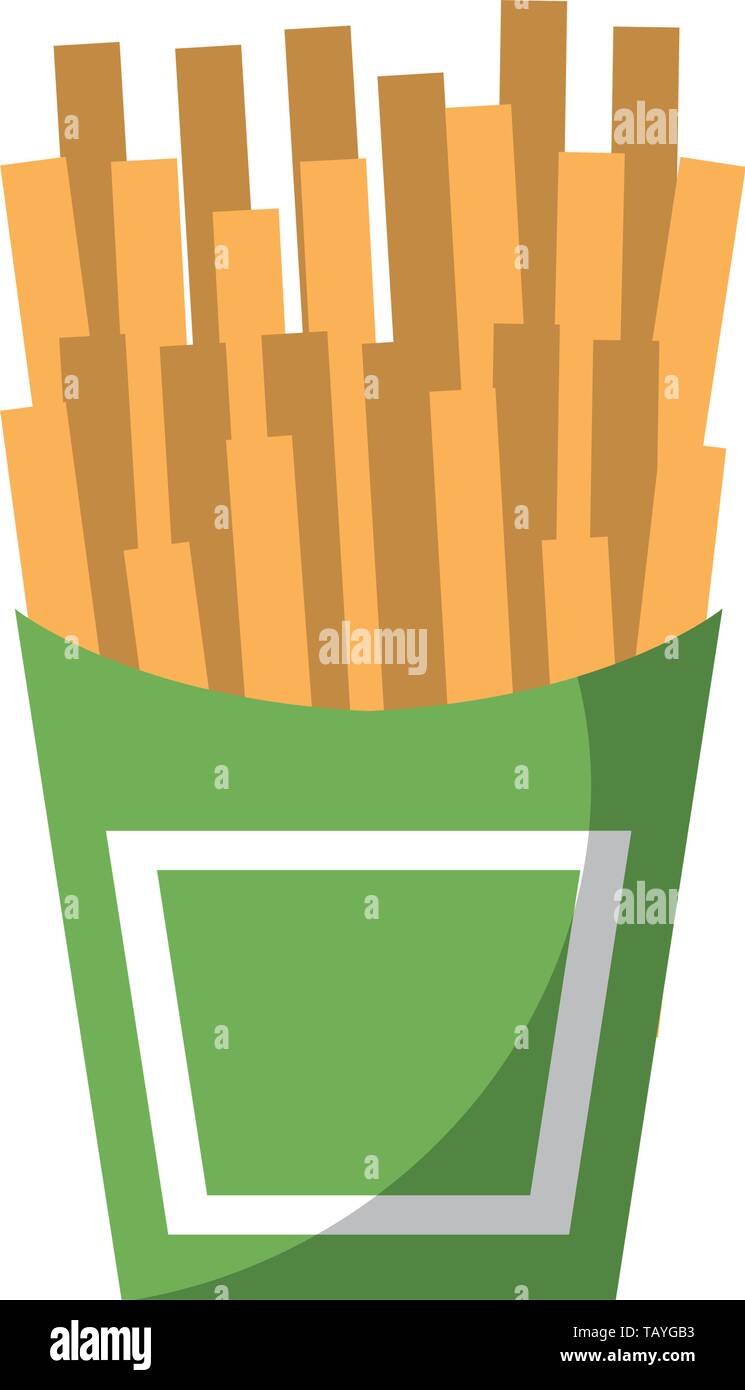French fries fast food cartoon isolated Stock Vector Image & Art - Alamy