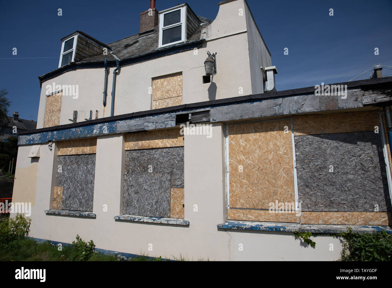 The Derelict Wheatsheaf Pub in Saltash, Cornwall Under Redevelopment ...
