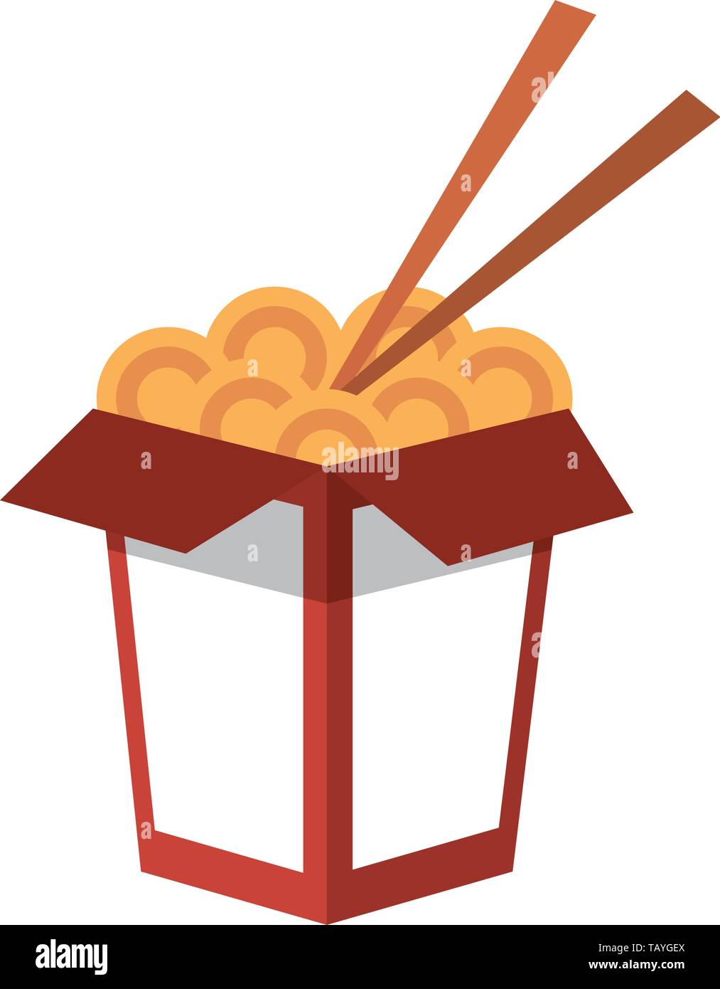 Cartoon Chinese Food Box 11 Chinese Noodle Box High Res Illustrations