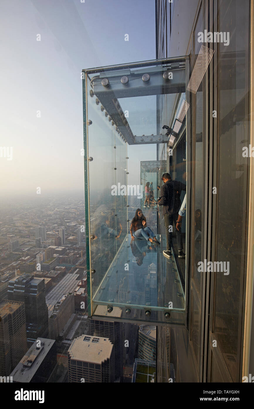 Elevated view of Chicago seen from Skydeck, Chicago, Illinois, United ...