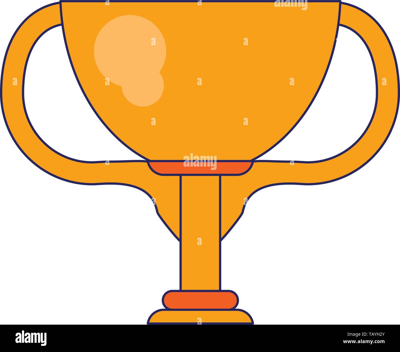 Sport trophy cup isolated cartoon blue lines Stock Vector Image & Art ...