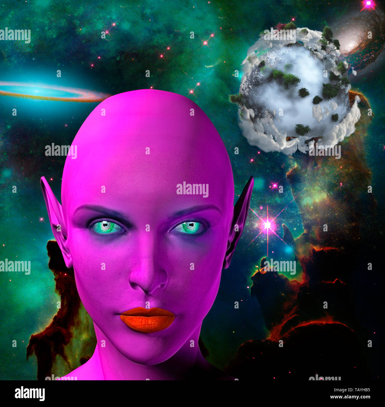 Alien goddess hi-res stock photography and images - Alamy