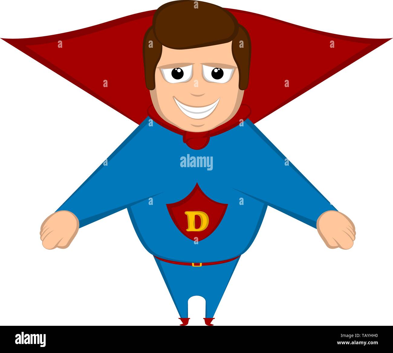 Isolated super dad with a hero costume - Vector Stock Vector Image ...