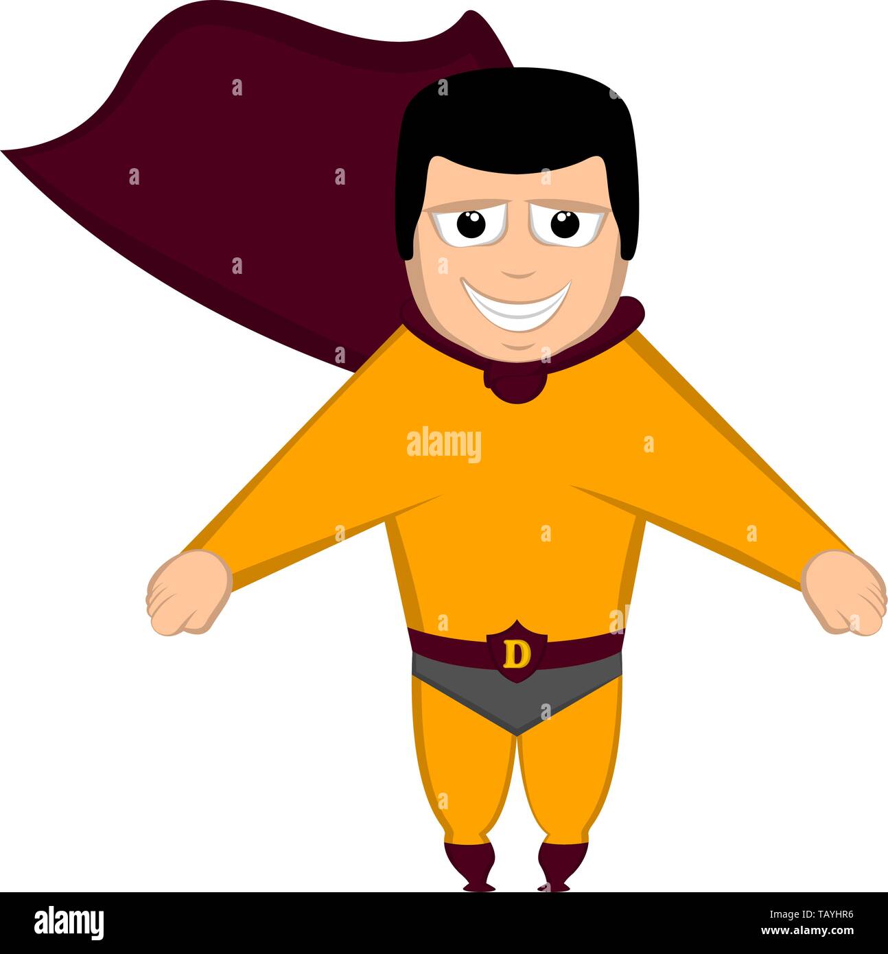 Isolated super dad with a hero costume - Vector Stock Vector Image ...