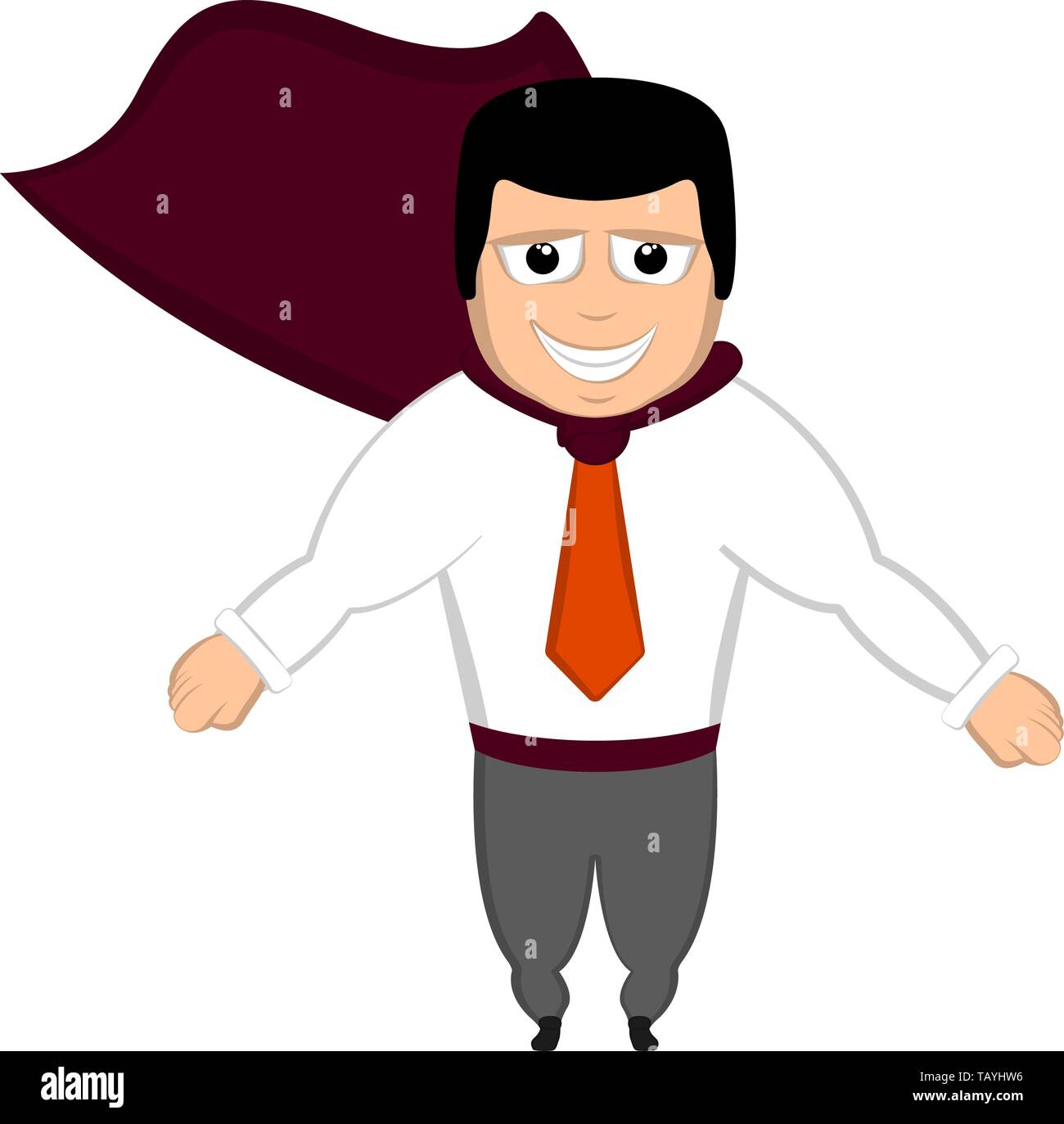 Isolated super dad with a hero costume - Vector Stock Vector Image ...