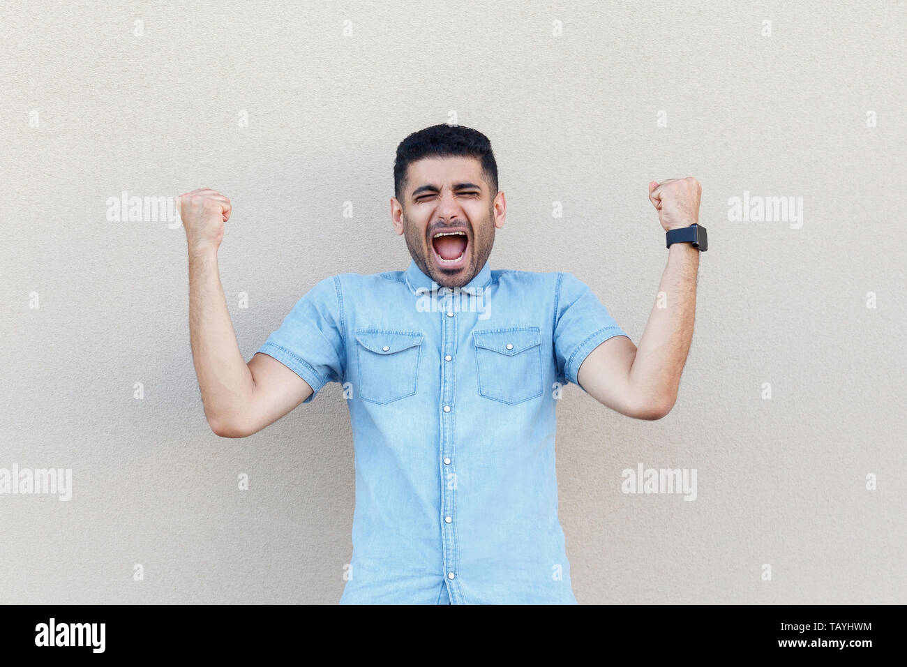 Man rejoicing hi-res stock photography and images - Alamy