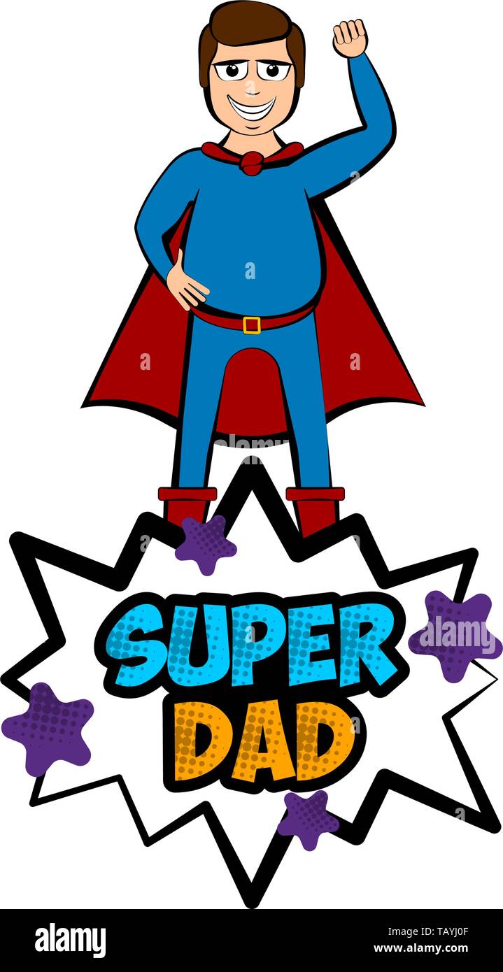 Clipart Super Dad