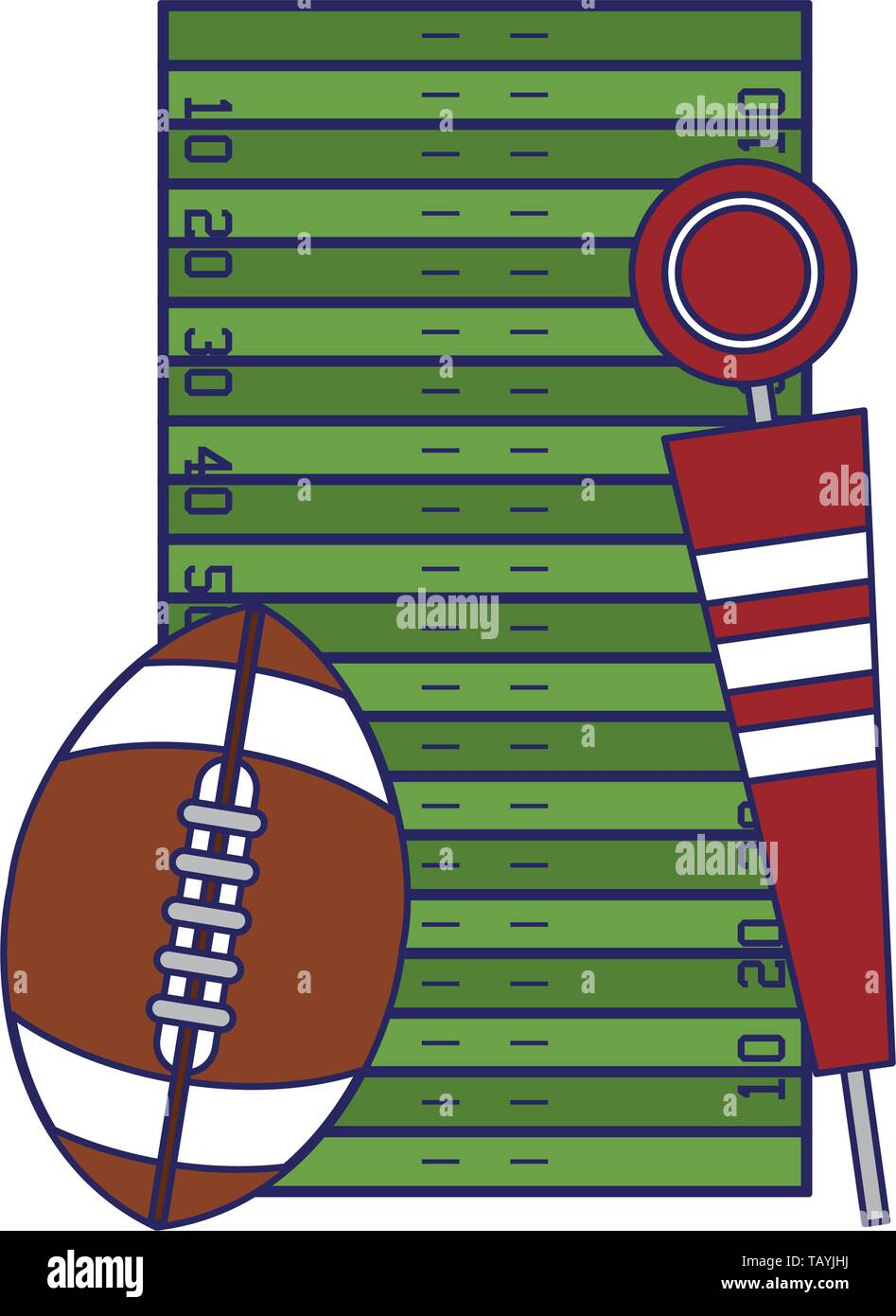 American football sport game blue lines Stock Vector Image & Art - Alamy