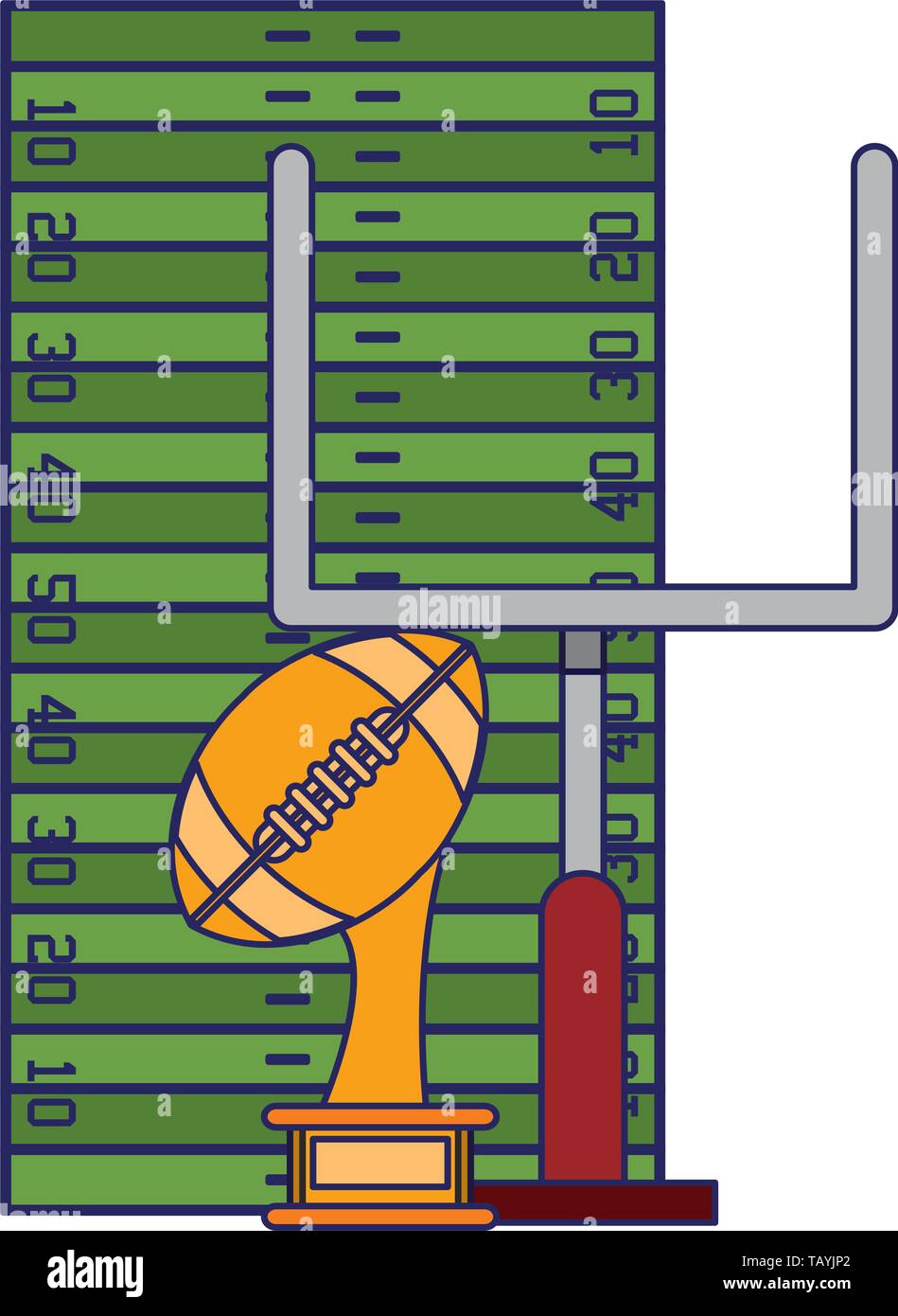 American football sport game blue lines Stock Vector Image & Art - Alamy