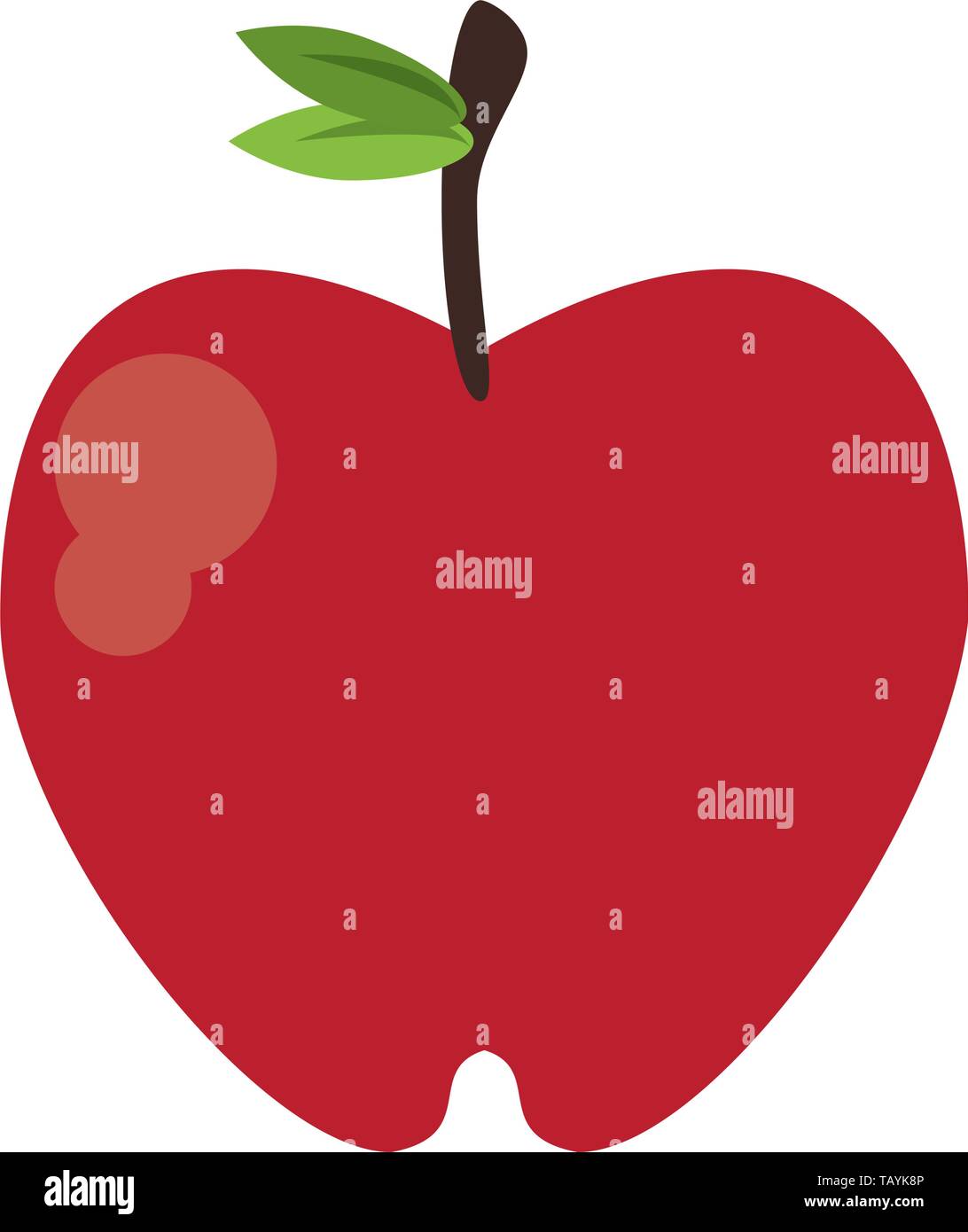 Apple fruit food cartoon isolated Stock Vector Image & Art - Alamy