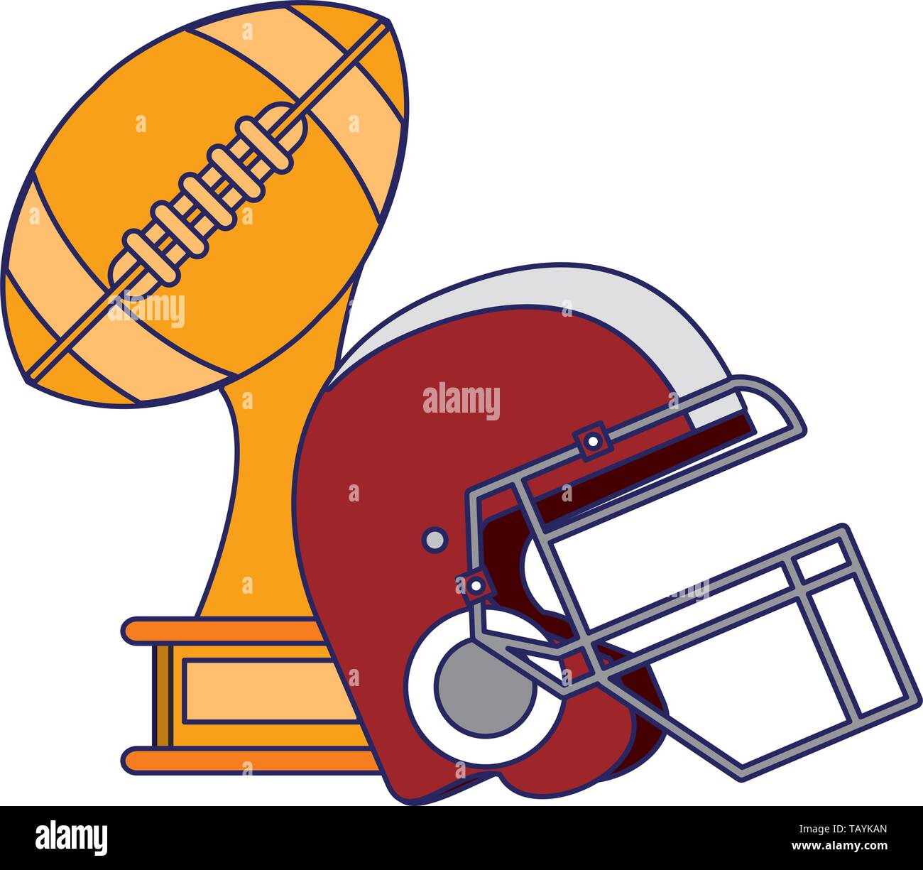 American football sport game blue lines Stock Vector Image & Art - Alamy