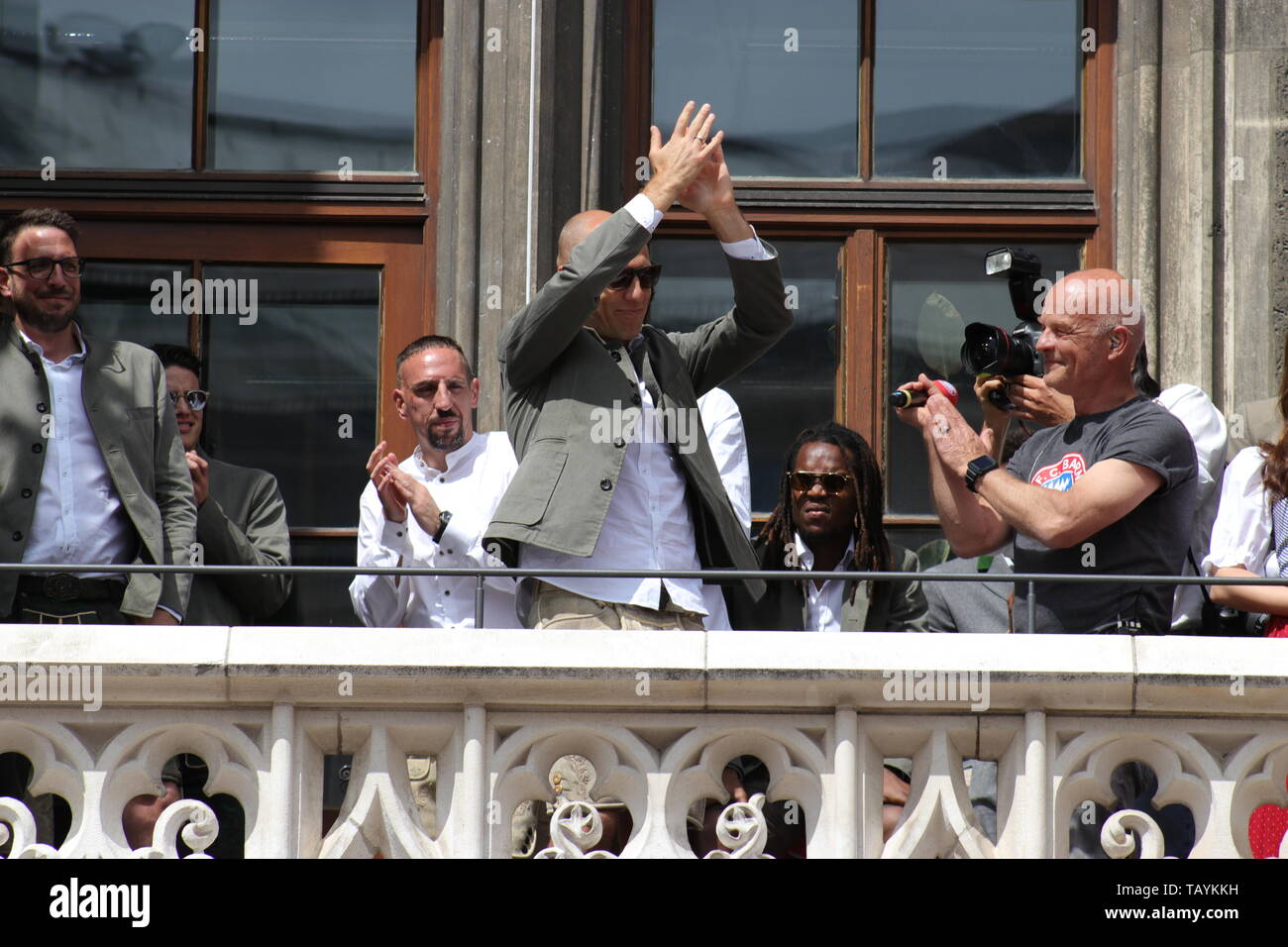 MUENCHEN GERMANY - may 26, 2019:Robert Lewandowski, Serge Gnabry, Leon ...