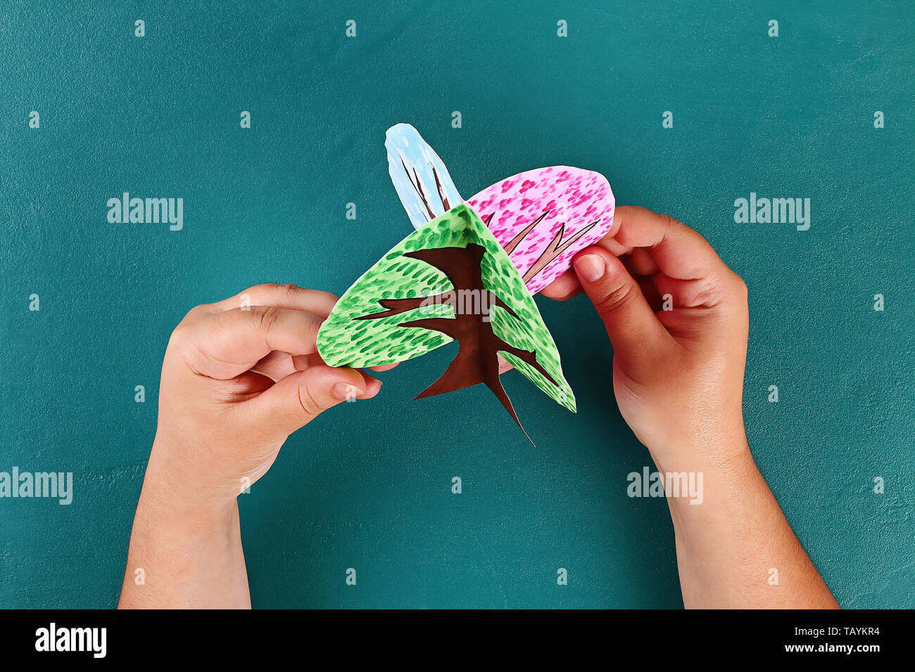 Diy paper tree four seasons summer, autumn, winter, spring. Tree 4 ...