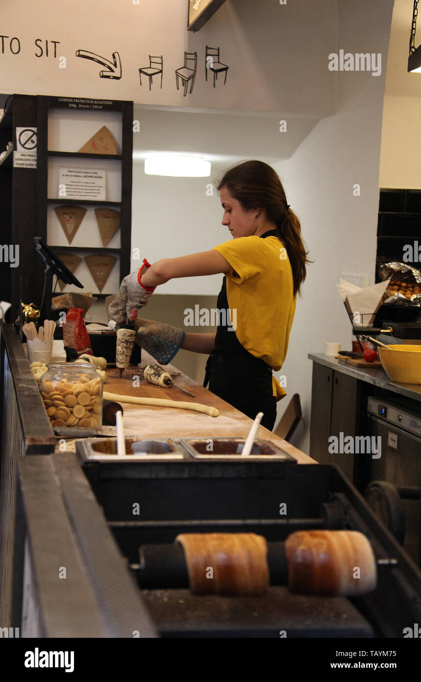 Trdelnik pastries hi-res stock photography and images - Alamy
