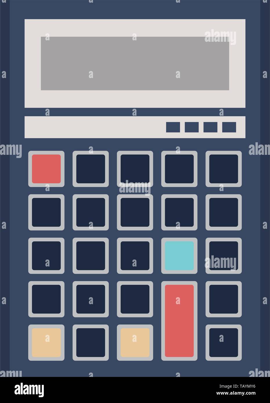 Calculator math device isolated Stock Vector Image & Art - Alamy