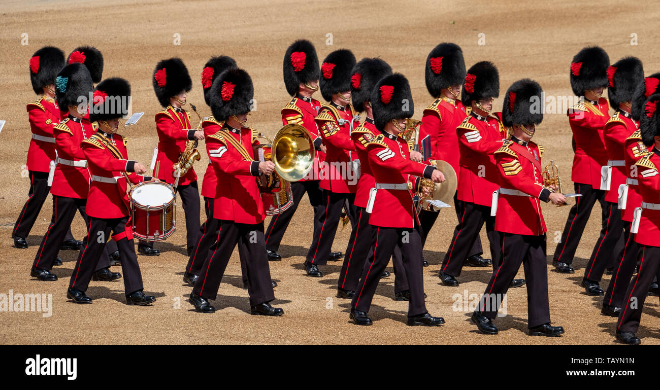 Trooping the Colour, military parade in London UK with musicians from ...