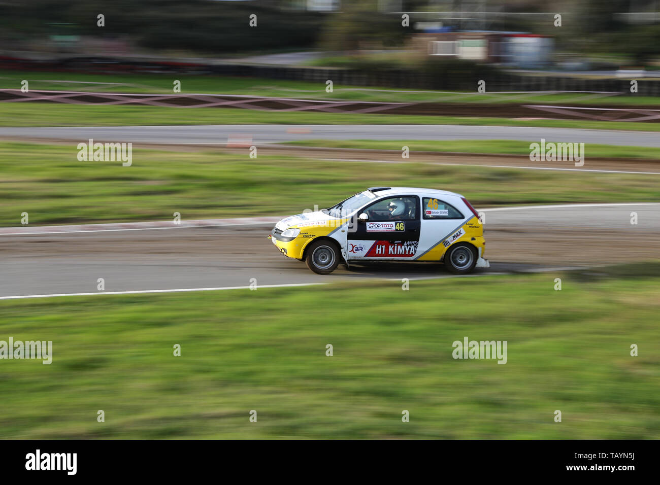 ISTANBUL, TURKEY - DECEMBER 16, 2018: Irfan Tatlicilar drives Fiat ...