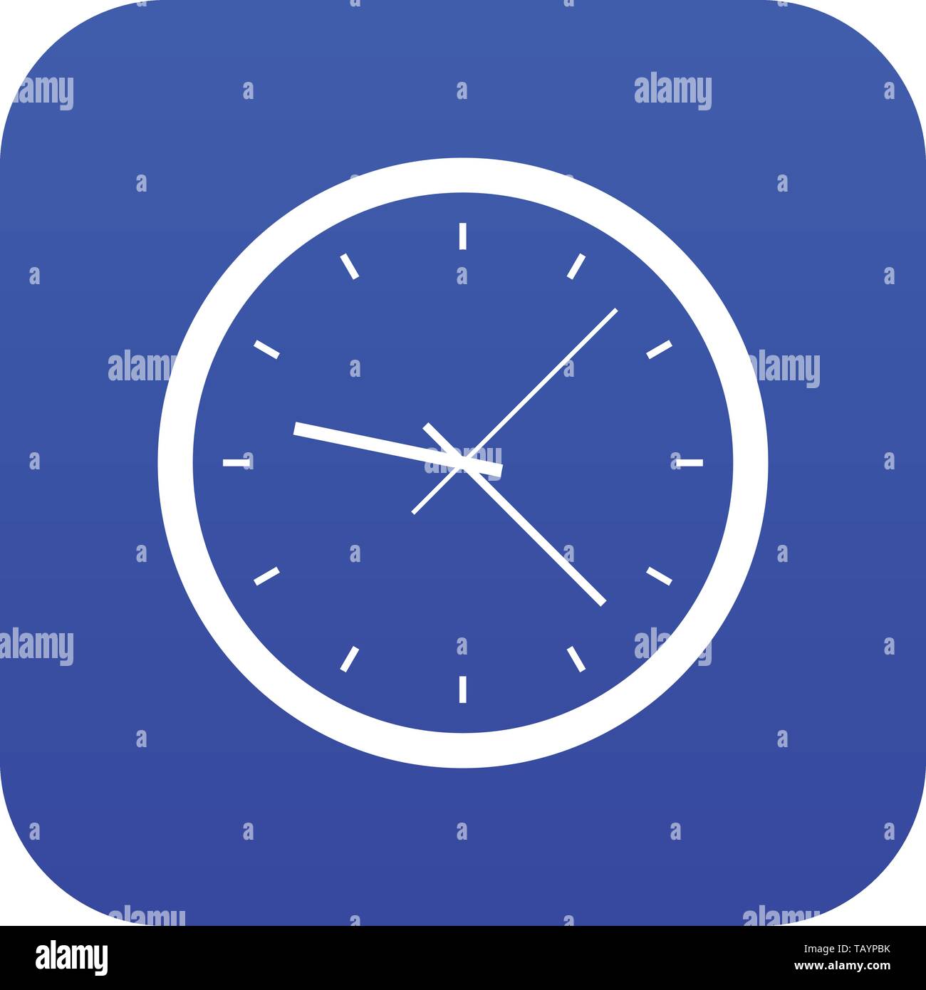 Wall clock icon digital blue Stock Vector Image & Art - Alamy