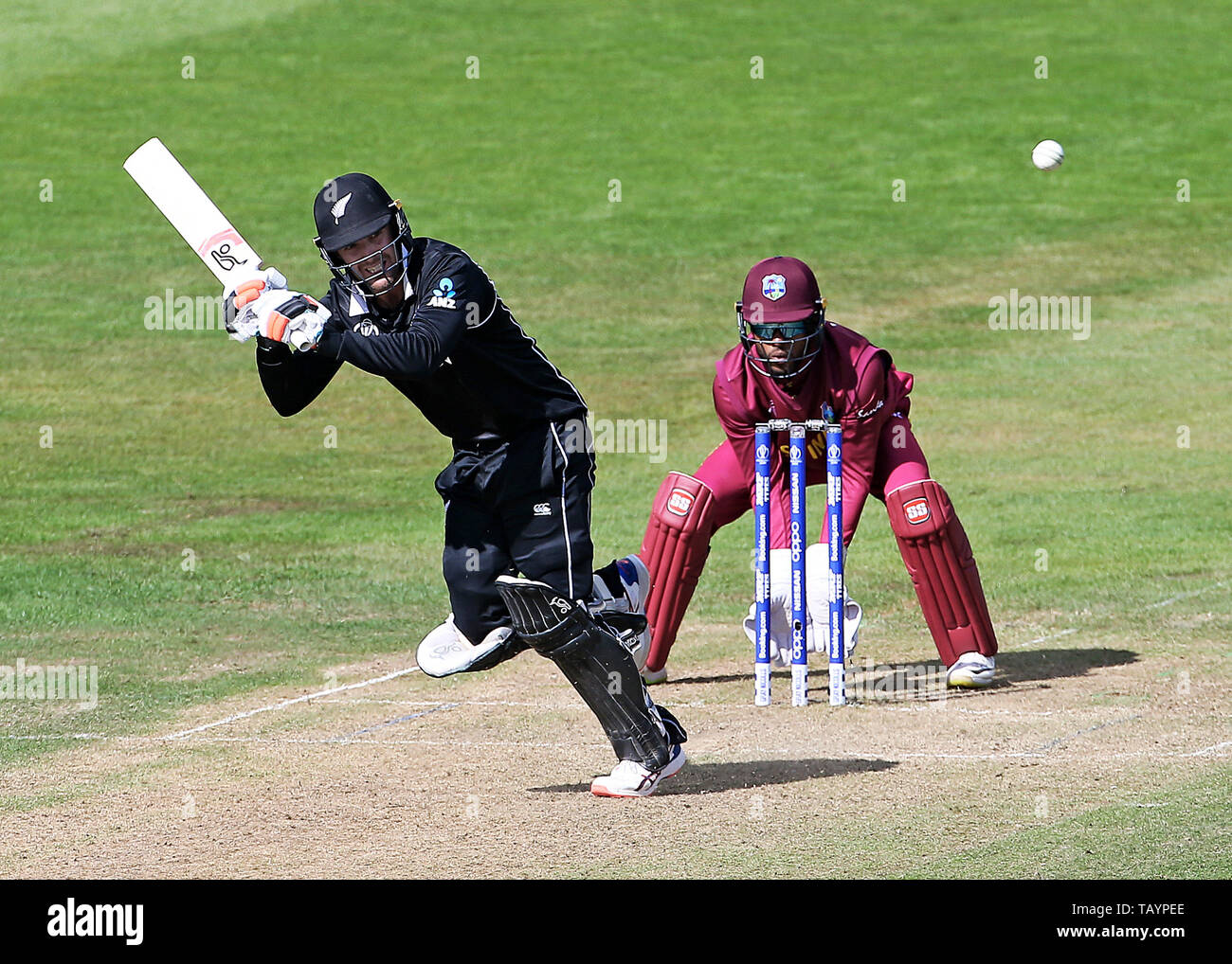 New Zealand's Tom Blundell in batting action during the ICC Cricket ...