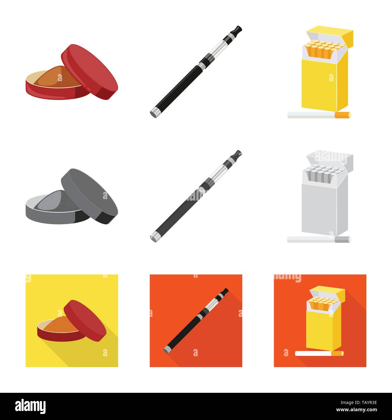 Vector design of refuse and stop symbol. Set of refuse and habit stock ...