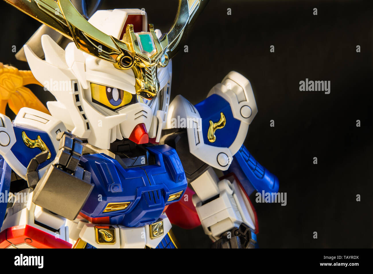 SINGAPORE-14 MAY 2017:Gundam toy display closeup Stock Photo - Alamy