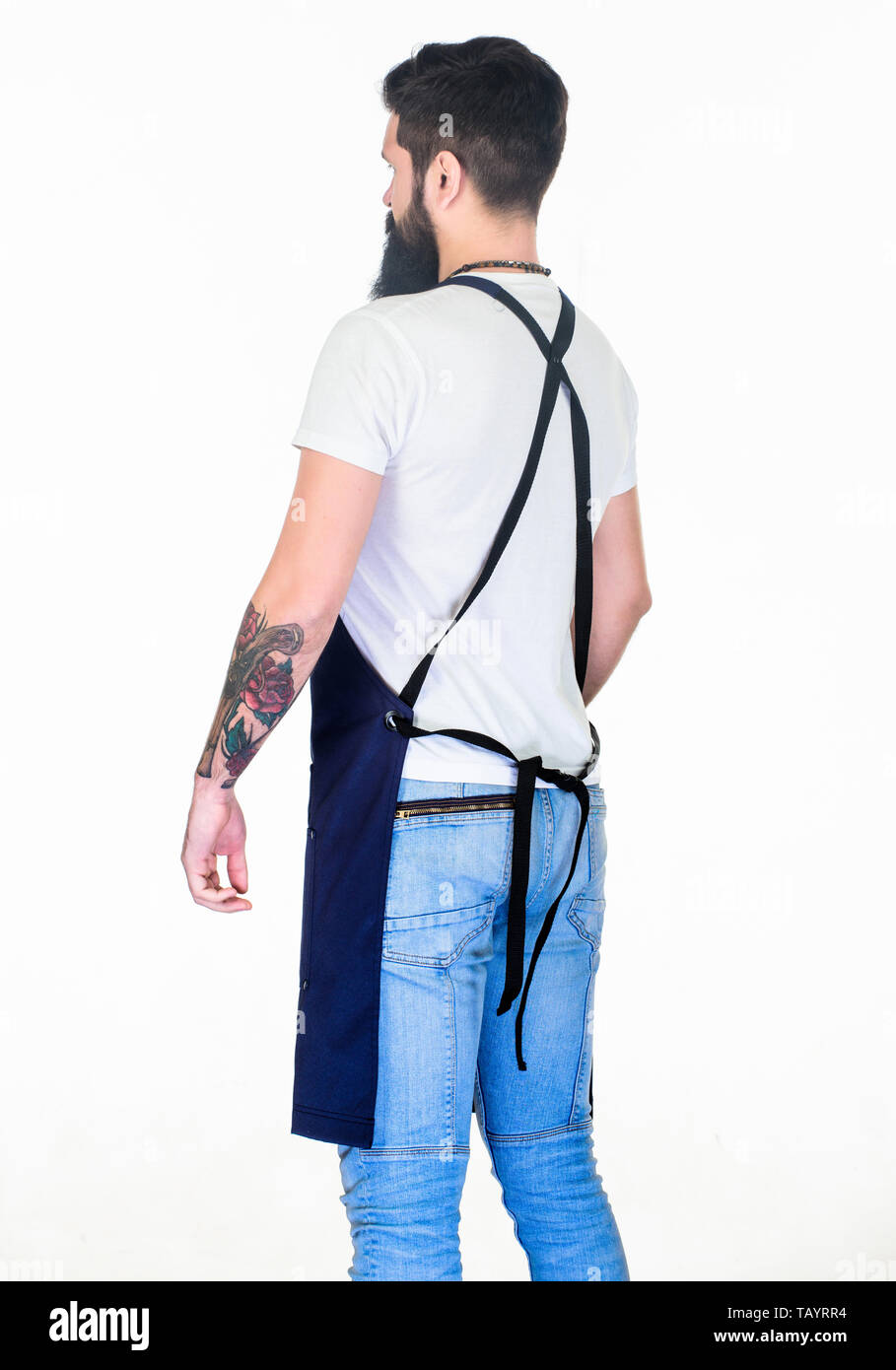 Well groomed macho barber. Hipster style. Barbershop concept ...