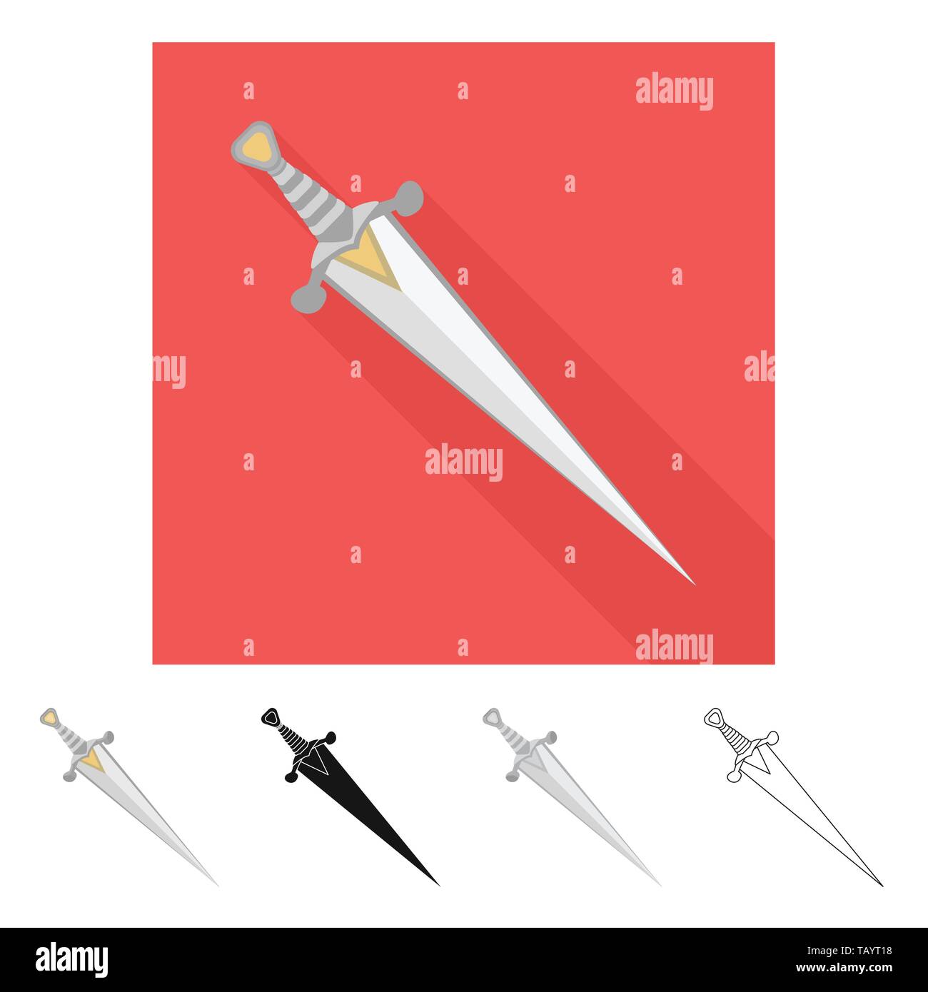 Vector design of game and armor sign. Collection of game and blade ...