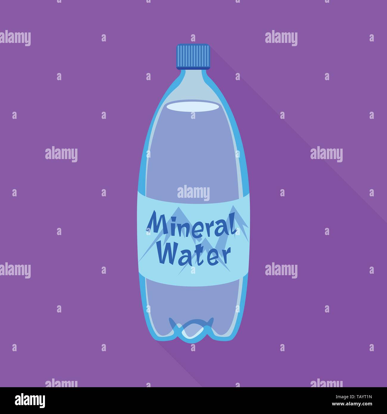 Vector illustration of water and mineral symbol. Set of water and salty ...