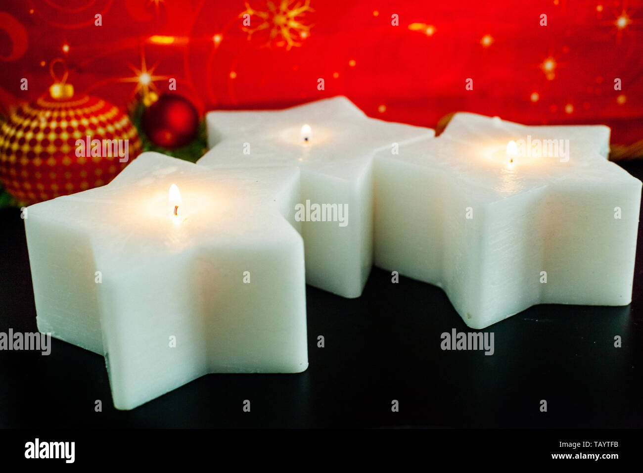 Star shaped candles hi-res stock photography and images - Alamy
