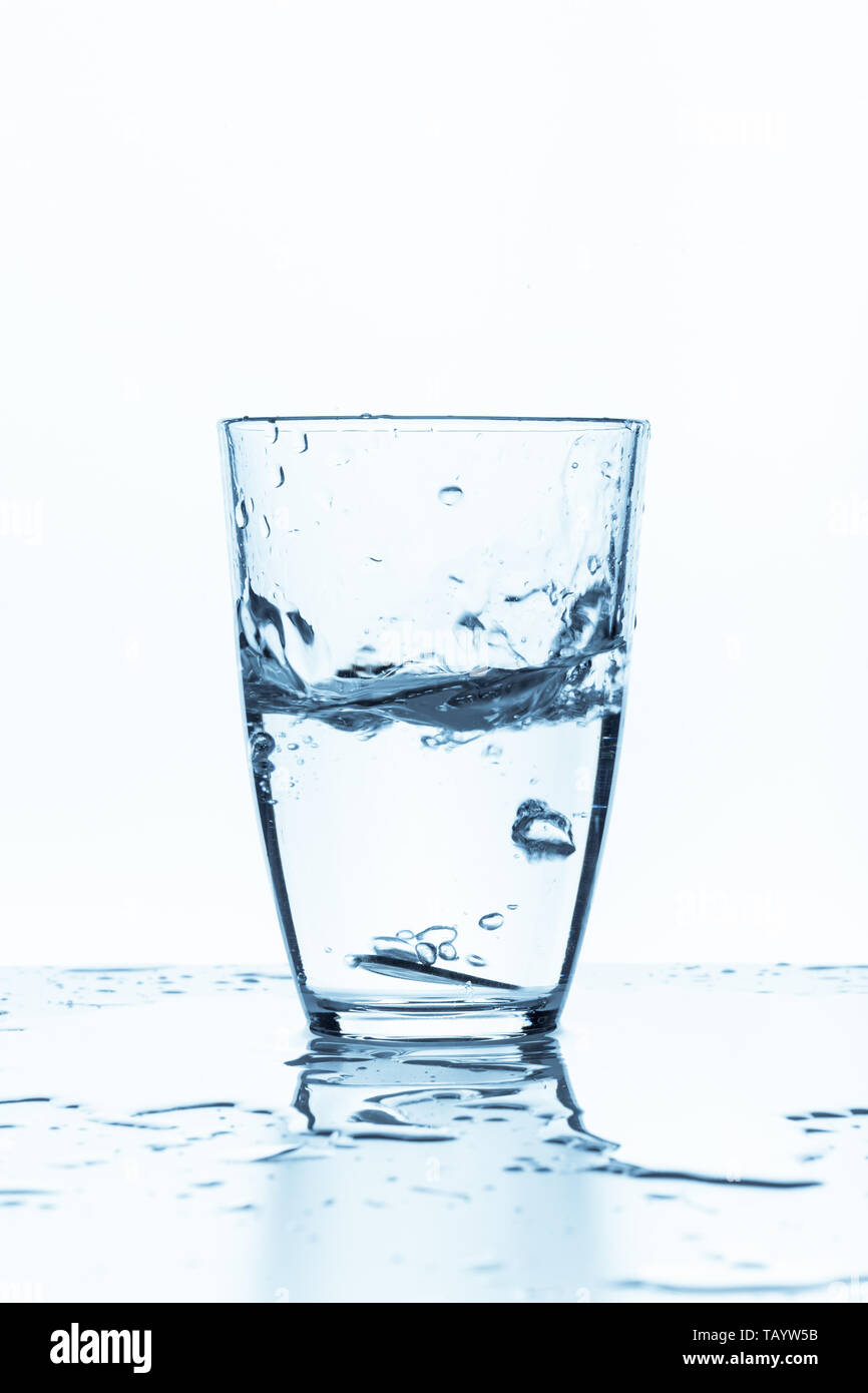 glass of water isolated on white Stock Photo - Alamy