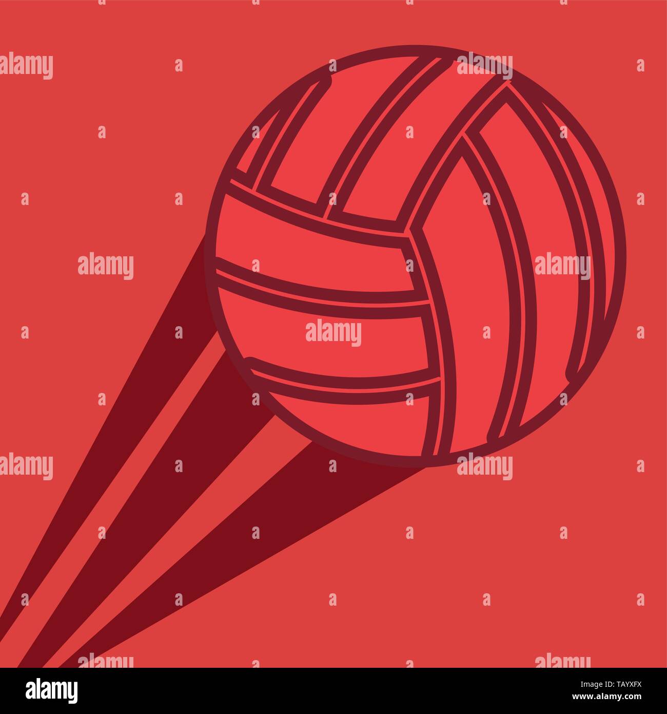 flying volleyball ball sport vector illustration design Stock Vector ...