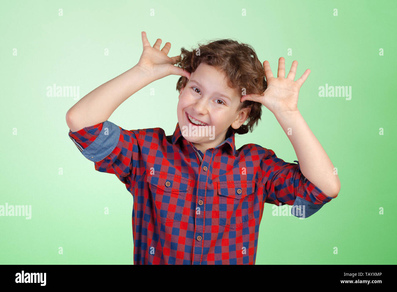 Portrait of funny little boy Stock Photo - Alamy