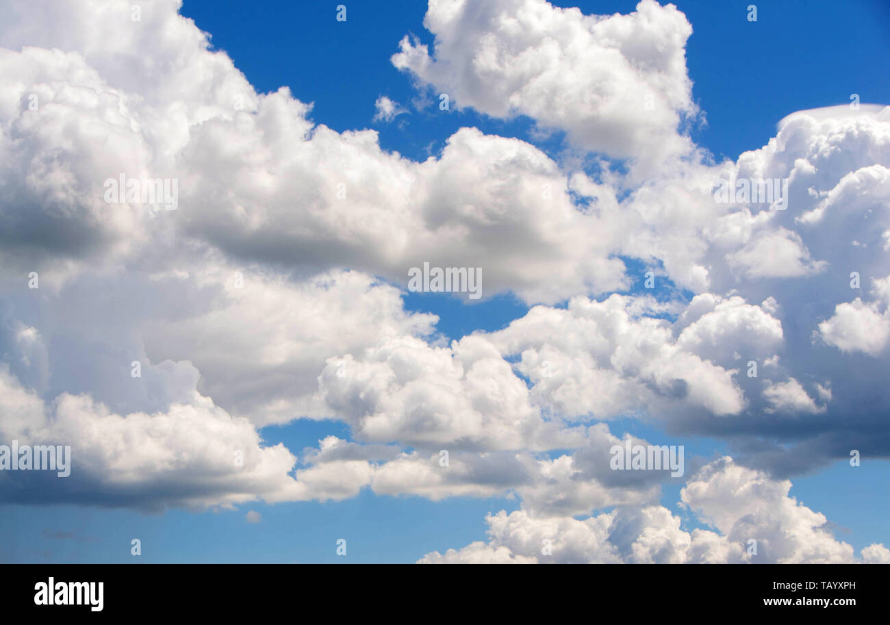 Sky and clouds natural banner Stock Photo - Alamy